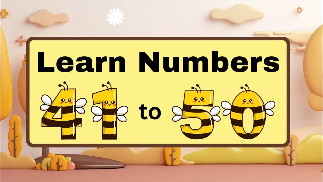 Learn numbers 41 to 50 | Learn Numbers For Kids | Counting For Kids ...