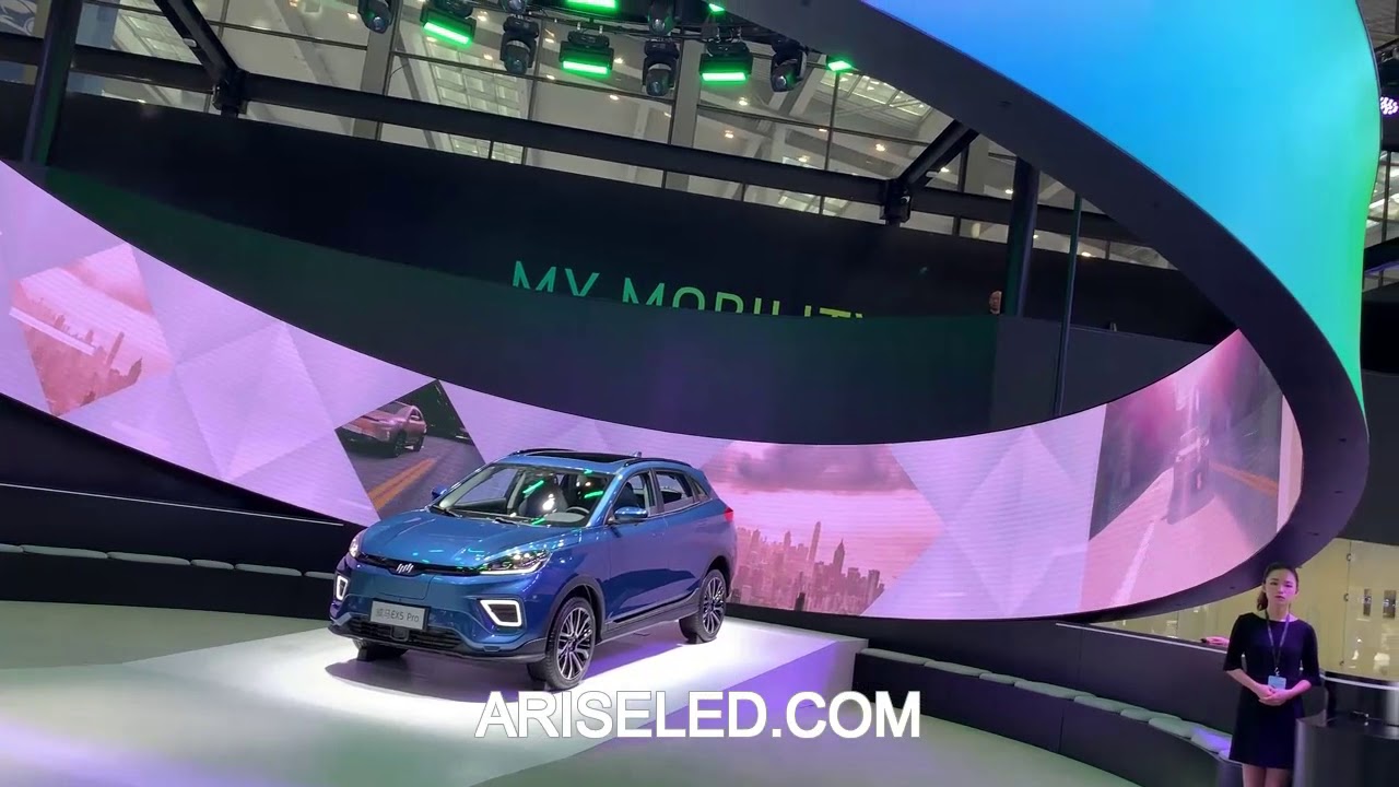 Arc round shapes ad display,round led display rental commercial ...