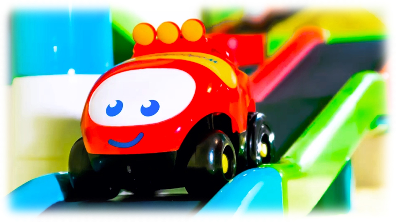 Mega Speedway Red Car with Track - YouTube