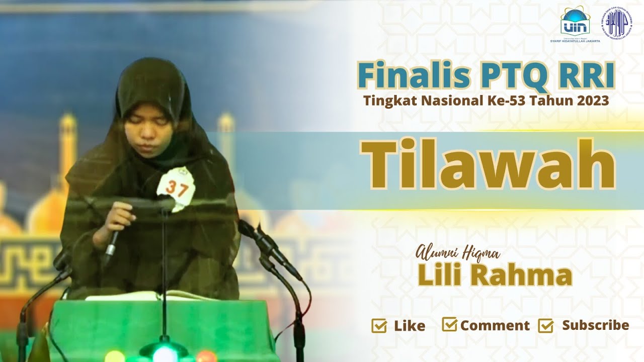 VIRAL! FINALIS JUARA 2 LOMBA MTQ PTQ RRI 2023 | LILI RAHMAH ALUMNI ...