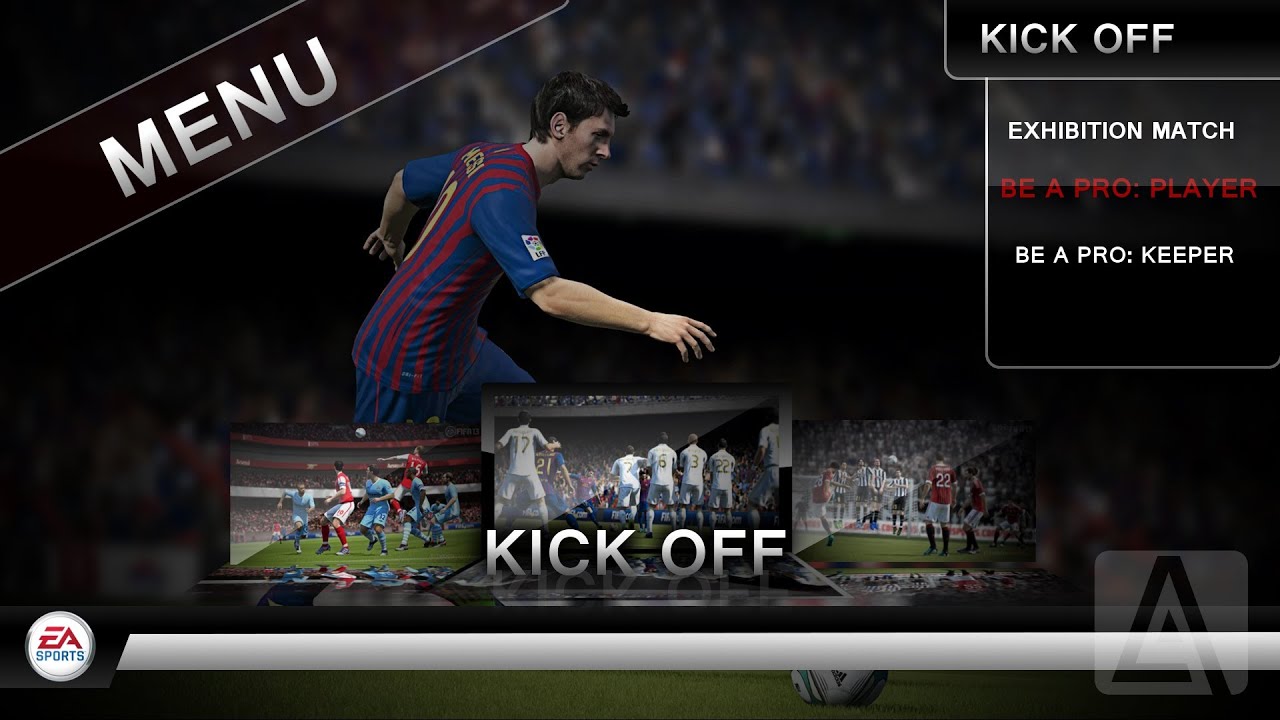 FIFA 13 Start Menu Concept Speed Art - YouTube