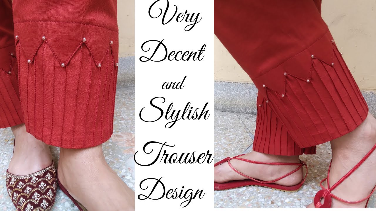 Very Decent and Stylish Trouser Design / Easy Cutting and Stitching ...