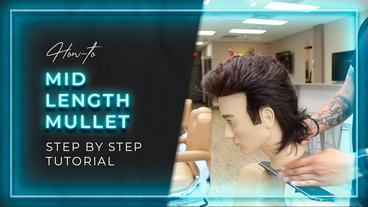 Mid Length Mullet Haircut Tutorial for Barbers - YouTube
