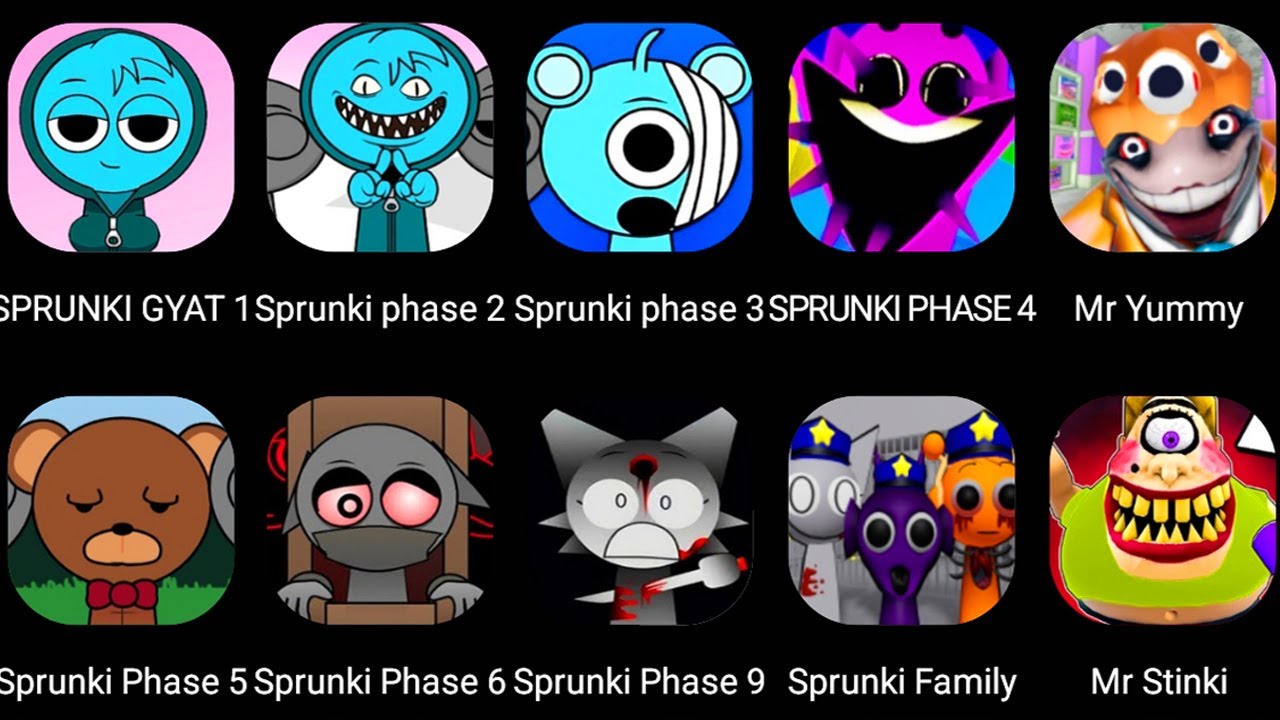 Sprunki All New Levels Updated With More Fruit Characters,Sprunki Gyat ...