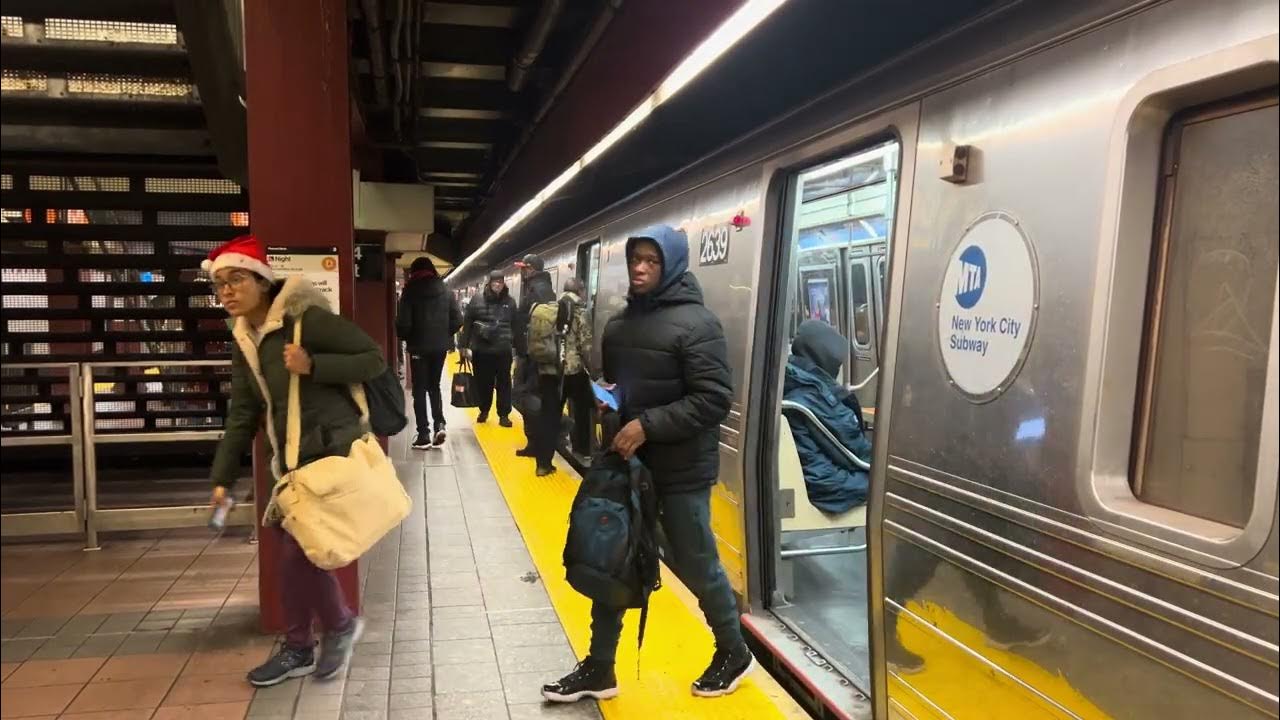 MTA New York City Subway Coney Island Bound Westinghouse R68 (D) Express Train @ 34 St-Herald Sq ...