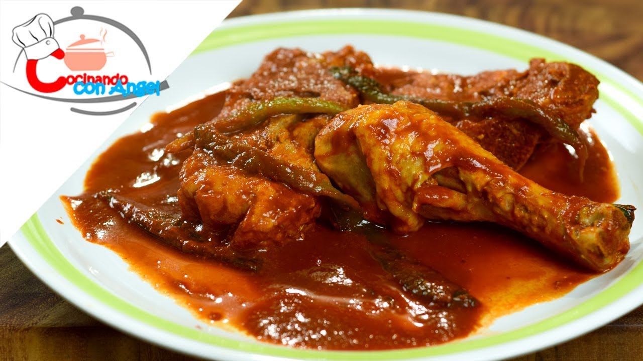 Pollo y Cerdo a los Tres Chiles FÁCIL Y DELICIOSO - YouTube