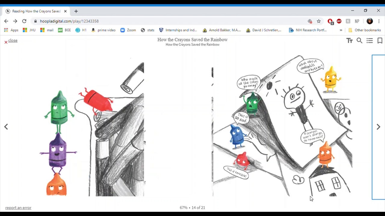 How the Crayons Saved the Rainbow by Monica Sweeney - YouTube
