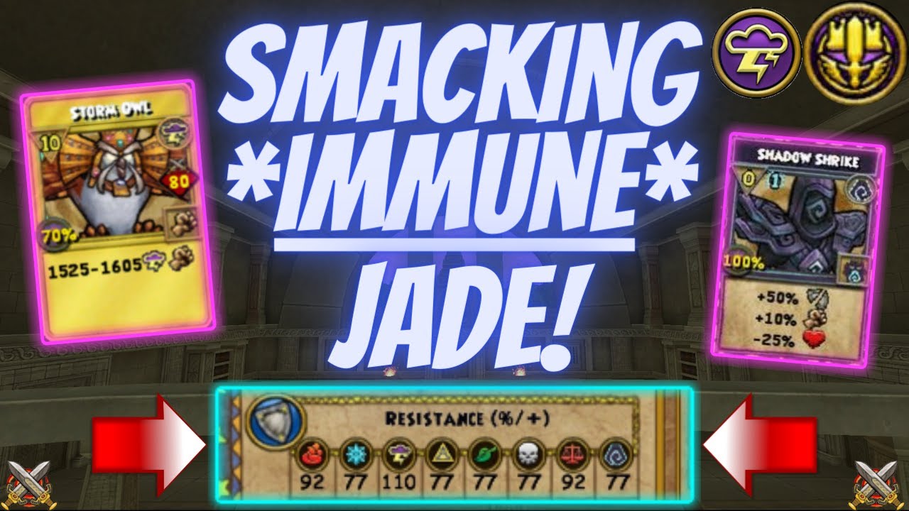 Wizard101: Max Storm PvP (150) Slaying a Immune Jade! - YouTube