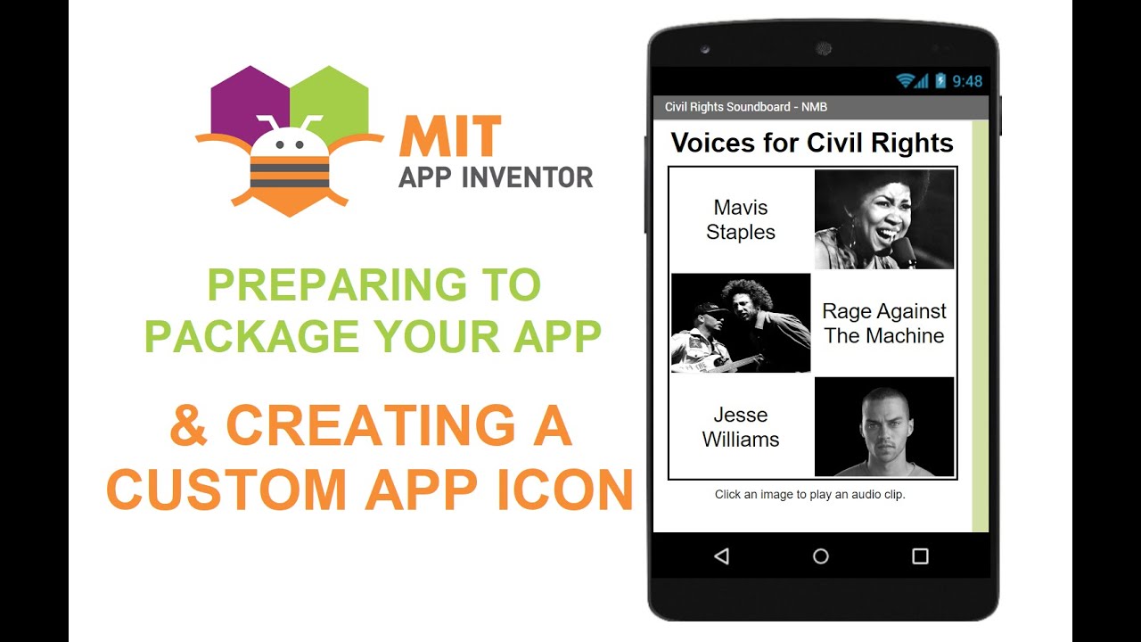 MIT App Inventor - Prepare to Package & Create Custom App Icons - YouTube