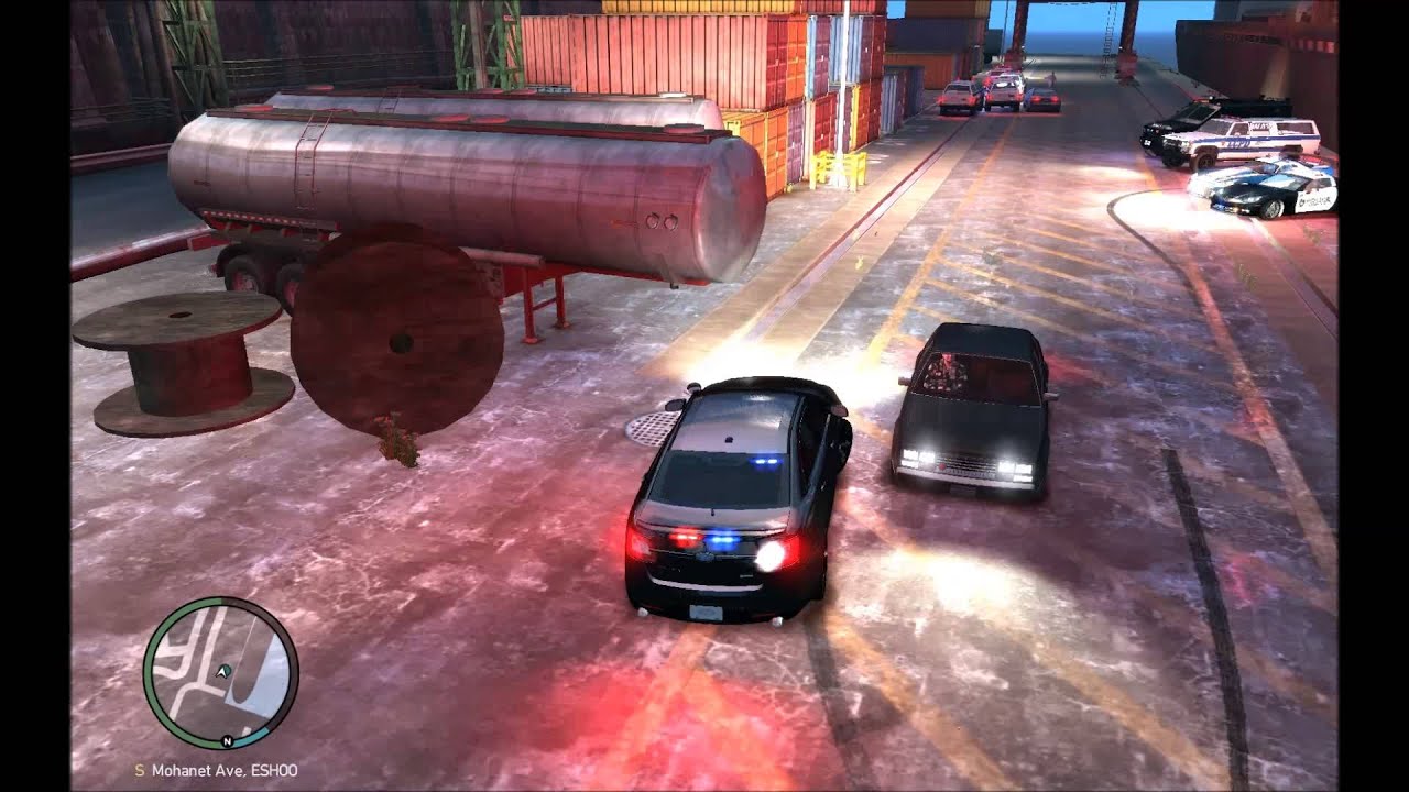 GTA IV lights mod for police cars - YouTube