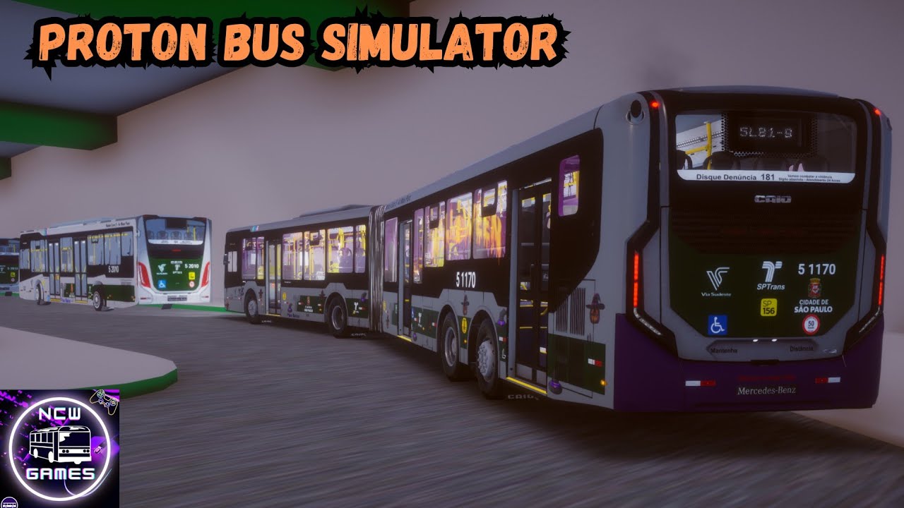 Proton Bus Simulator | Caio Millennium BRT UDA | Terminal São Bisol ...