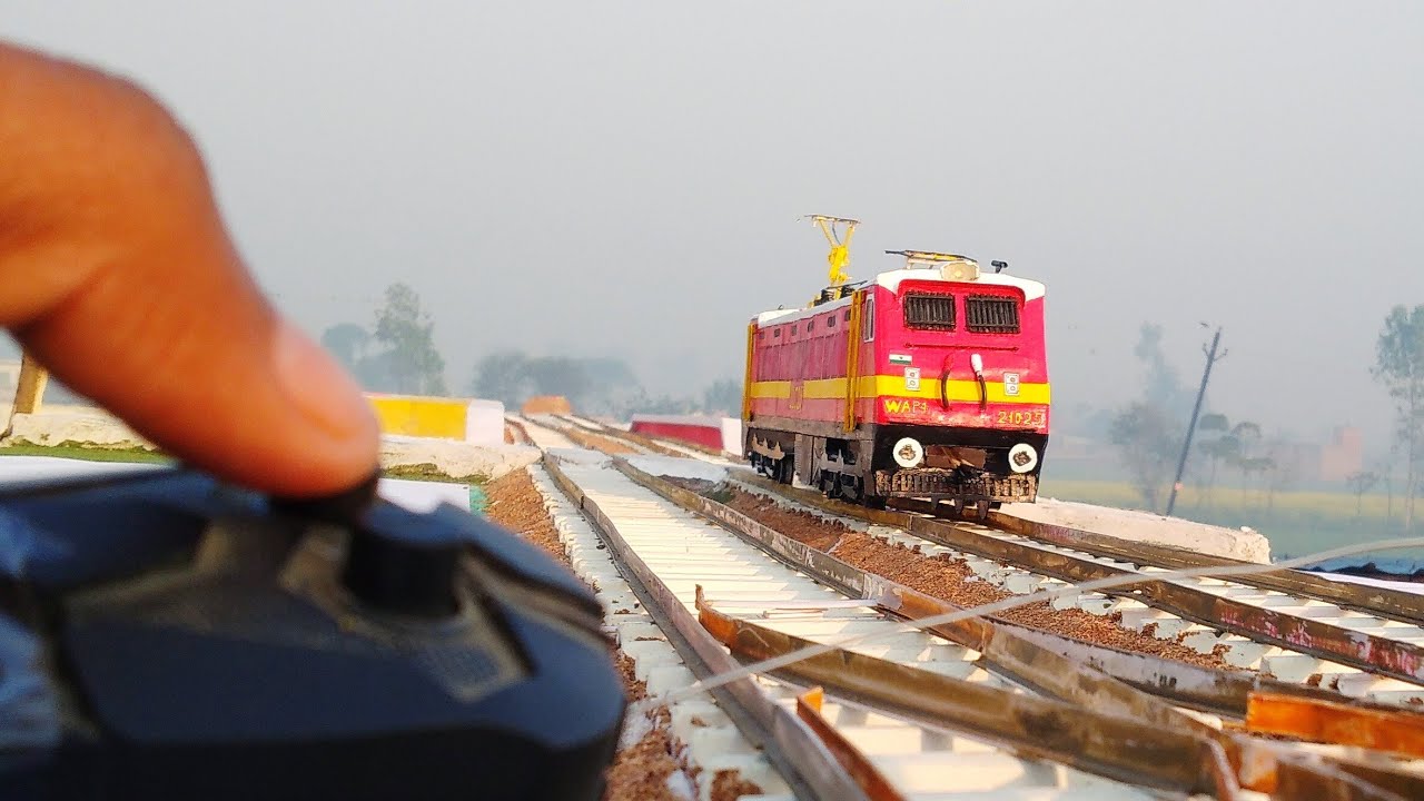 REMOTE CONTROL WAP4 LOCO | RUNNING WITH RC | HO SCALE MODEL | INDIAN ...
