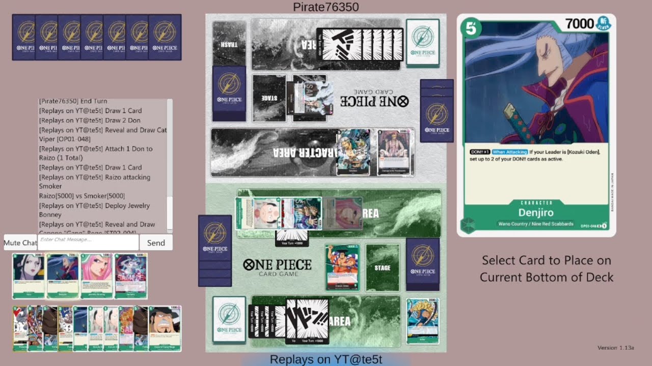 [OPTCG] Oden vs Smoker o23 - YouTube