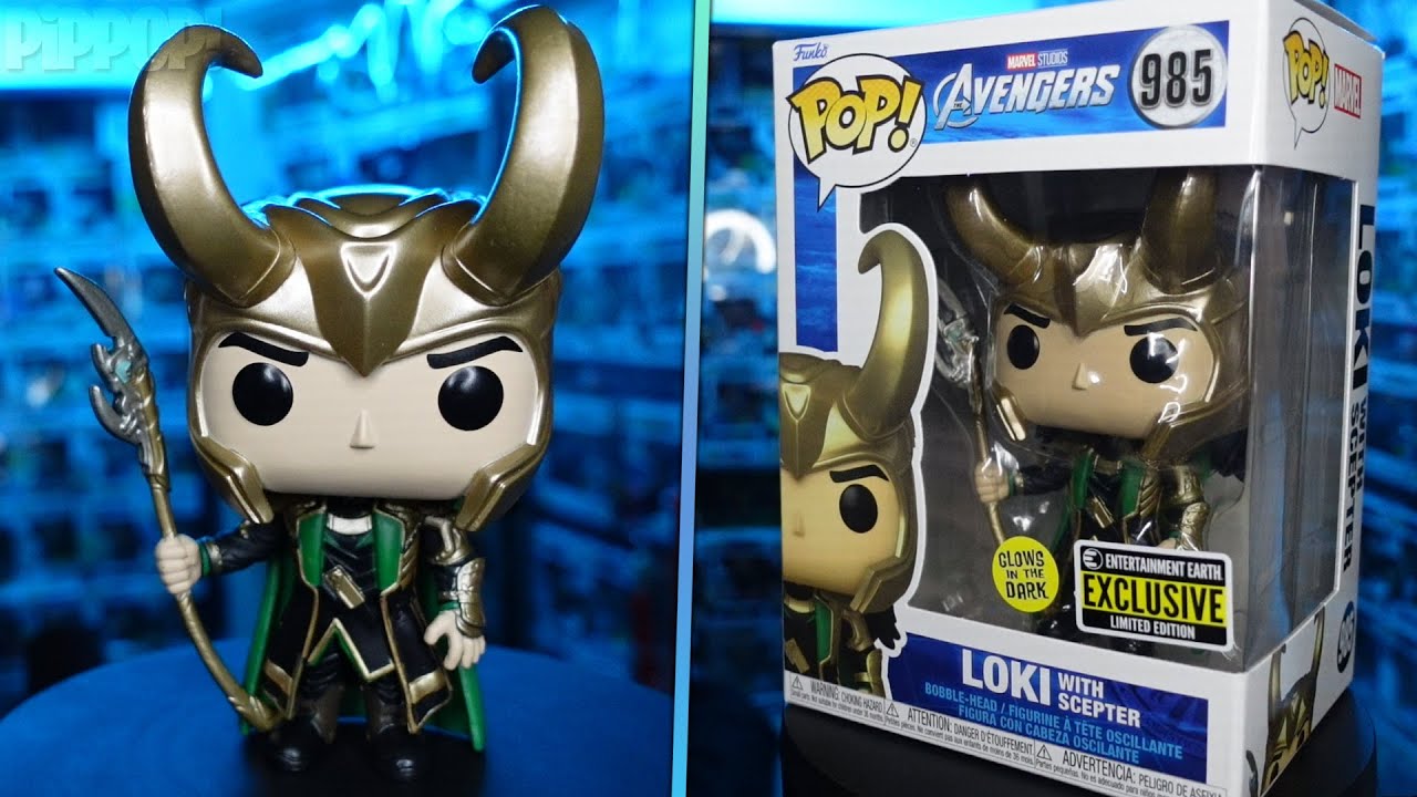 LOKI WITH SCEPTER 985 GLOW ENTERTAINMENT EARTH EXCLUSIVE - UNBOXING ...