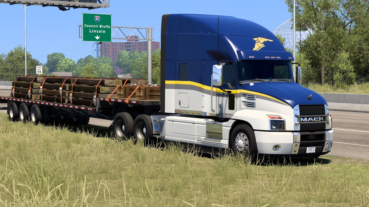 ATS Nebraska DLC - Lincoln to Omaha Part 2 - YouTube