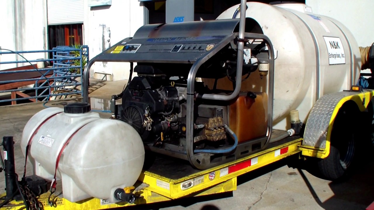 Pressure Washer with 6,937 Hours on it = 485,000 Miles Trash Bin ...