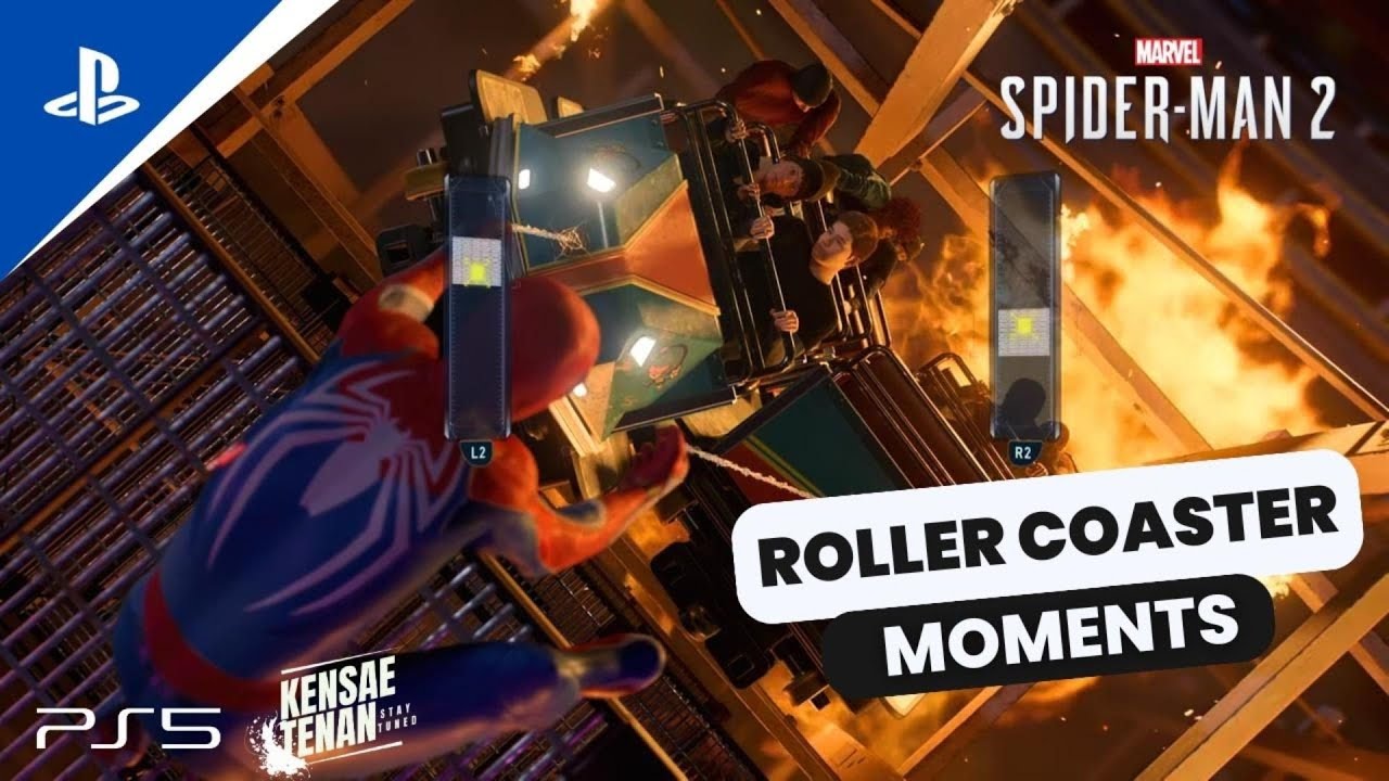 Marvel's Spider-Man 2 - Coney Island Roller Coaster Scene - YouTube