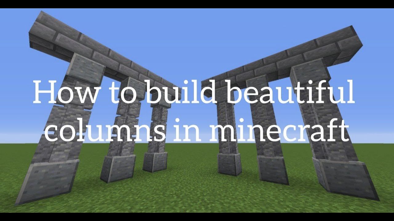 How to build beautiful and simple columns without mods in minecraft ...