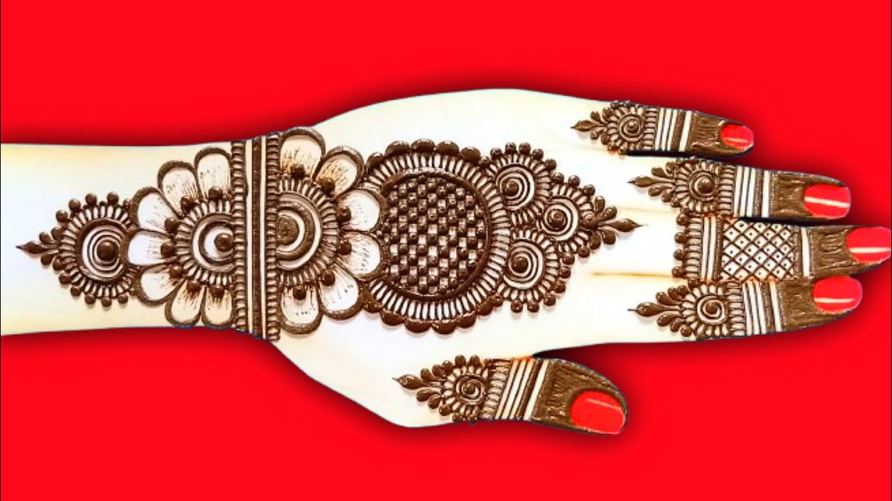 Most Stylish back hand jewellery mehndi design/mehadikedijayan/mahider ...