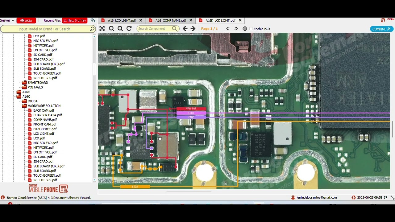 oppo a16k light schematic board view - YouTube