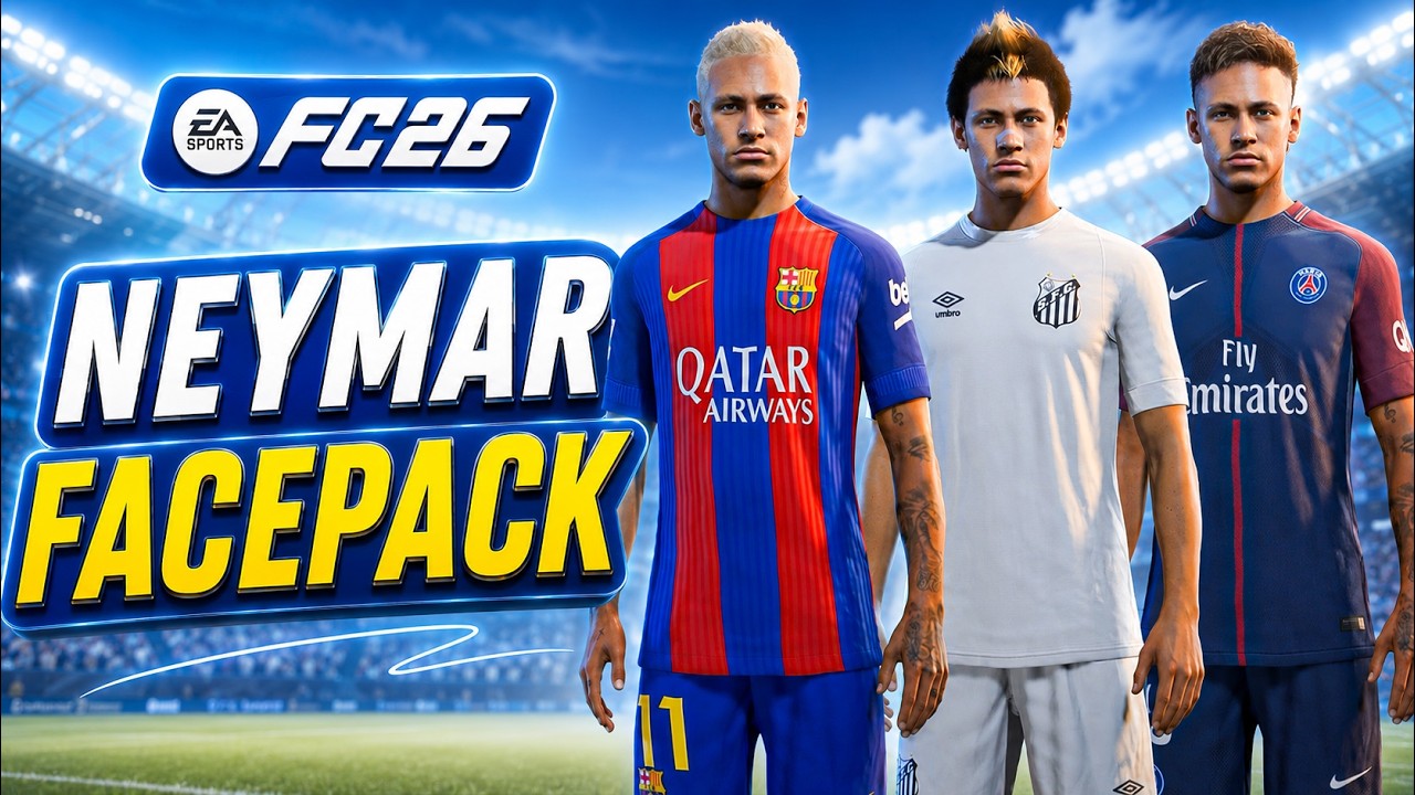 Neymar Jr FacePack For FC 26 | v1.6.0 - YouTube