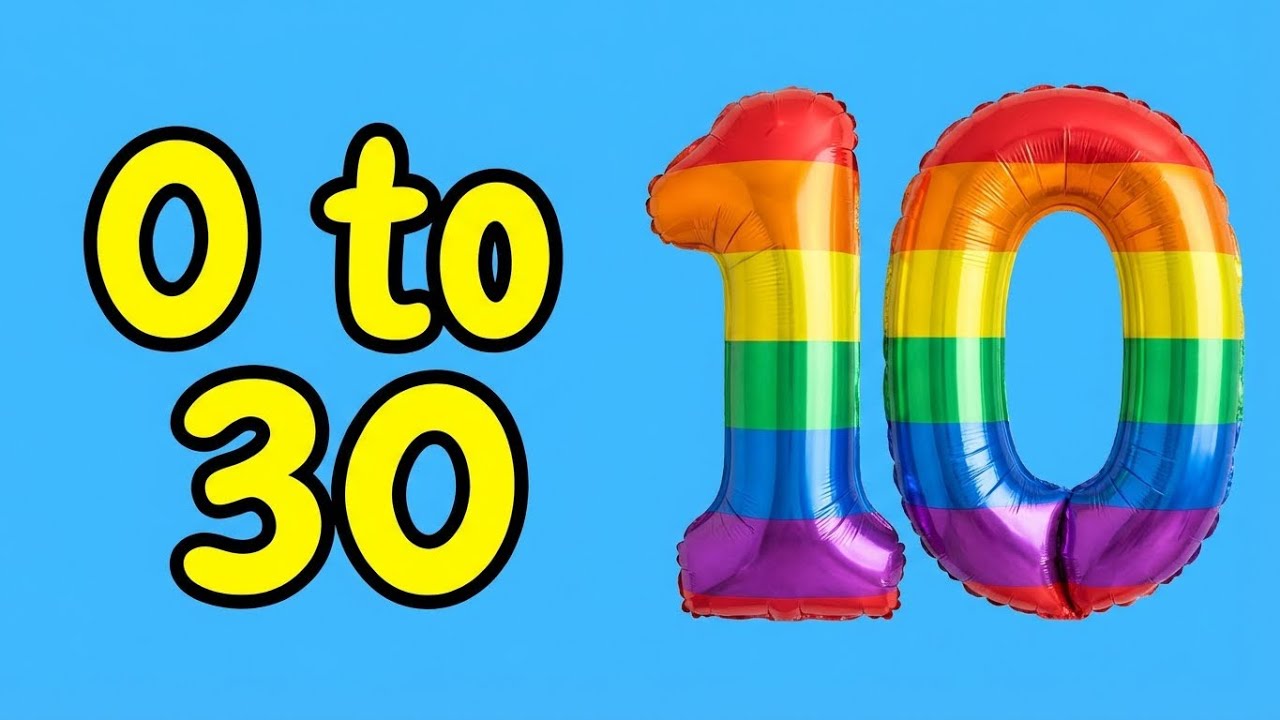 Learn to Count 0 to 30 | Number Song for Kids | Preschool Learning ...