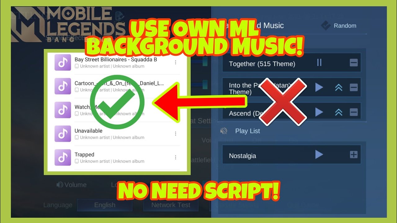EASY METHOD ON HOW TO CHANGE/USE OWN ML BACKGROUND MUSIC | MOBILE ...