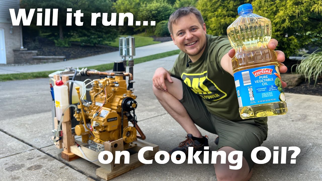 Will Caterpillar Diesel run on Cooking oil? Attempt to run engine on ...