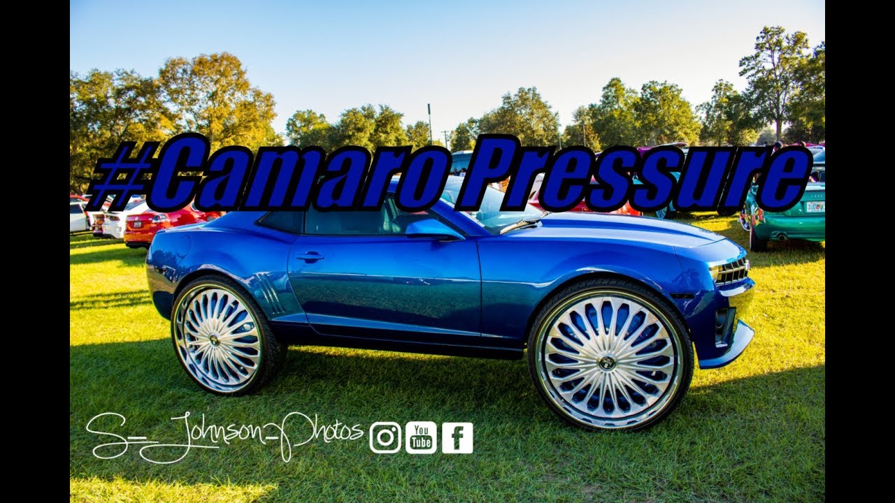 Sitting very tall, Wett Paint, Brushed Dub Wheels: Chevy Camaro on big ...