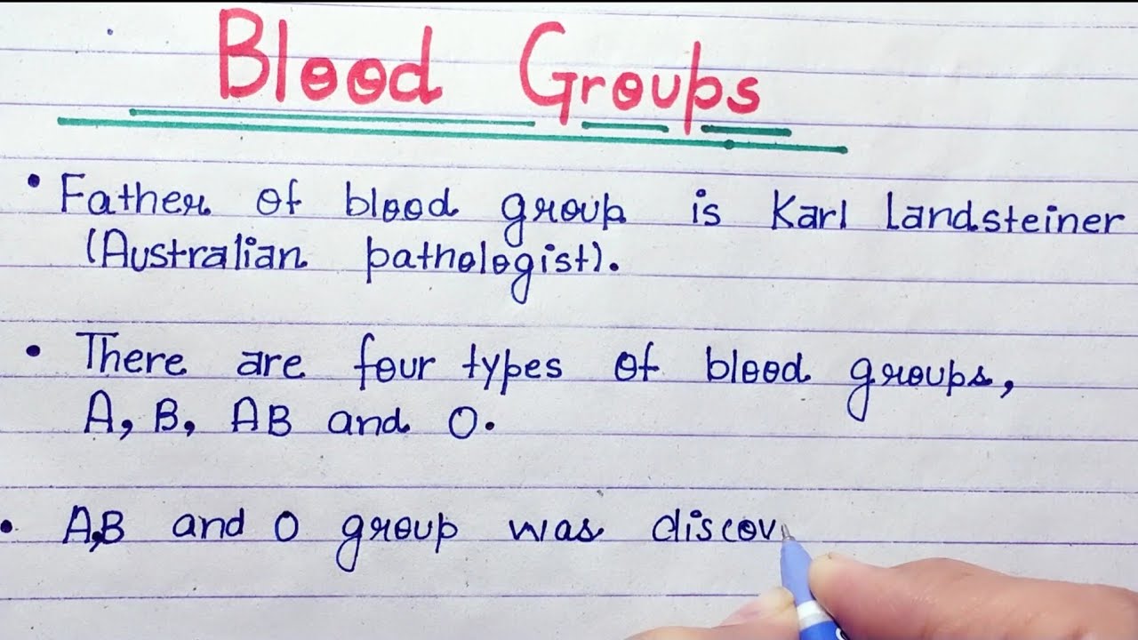 10 lines on Blood Groups in English|Essay on Blood Groups in English ...