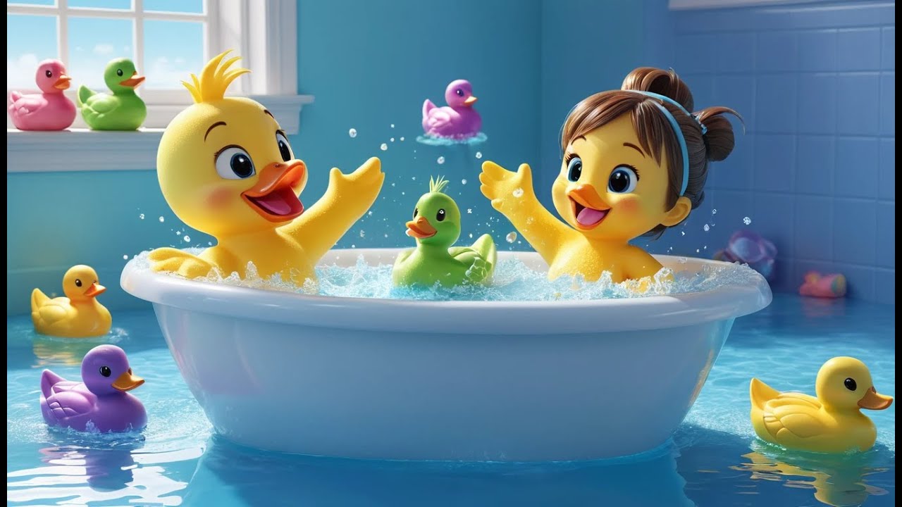 Splish, Splash, A Rainbow Bath Rhyme Song | Nursery Rhyme & Lyrics for ...