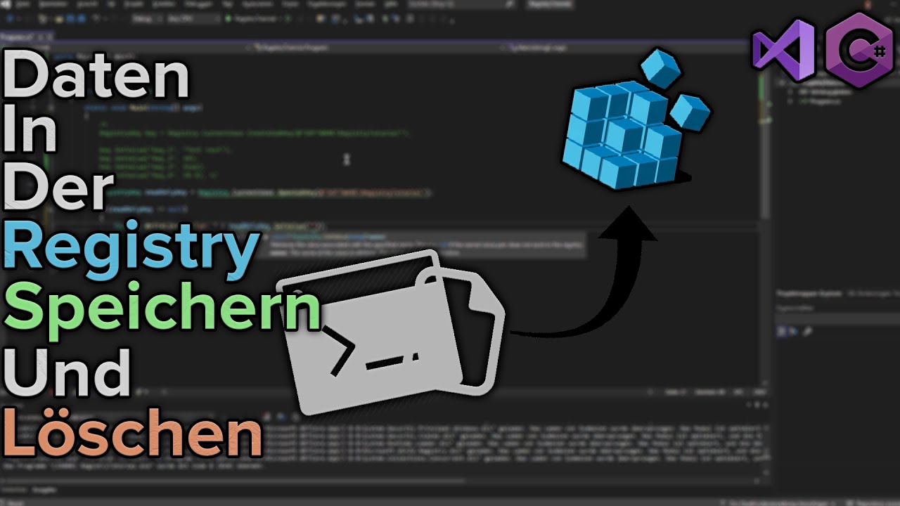 Daten in der Registry Speichern und Löschen | C# Tutorial - YouTube