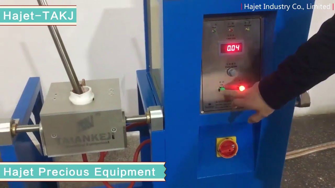 Tilting type Induction melter gold silver melting furnace platinum ...