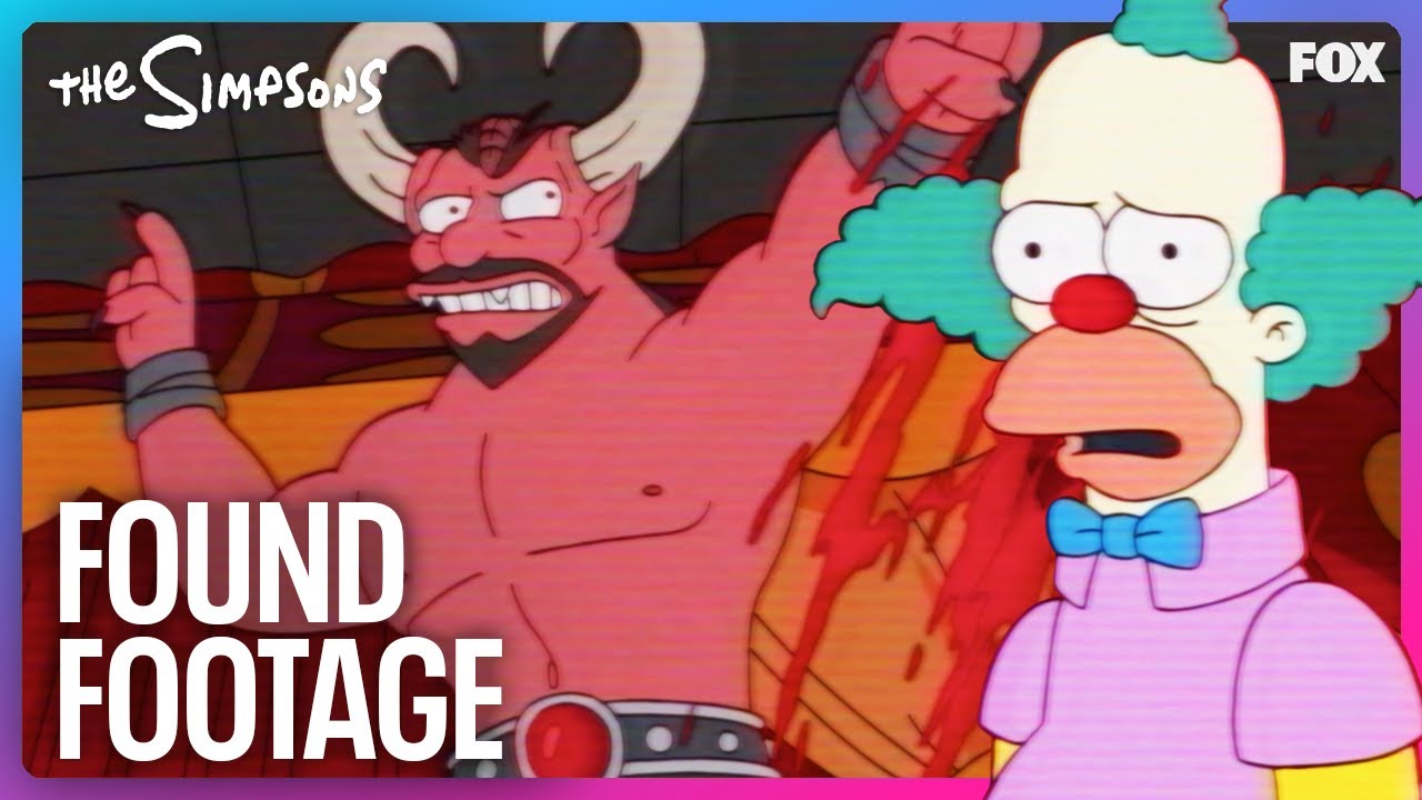 Satan Crashes Krusty’s Live Halloween Special | The Simpsons - YouTube