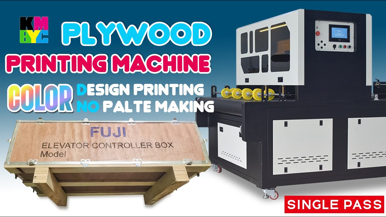KMBYC Large Format Single Pass Plywood Color Printer - YouTube