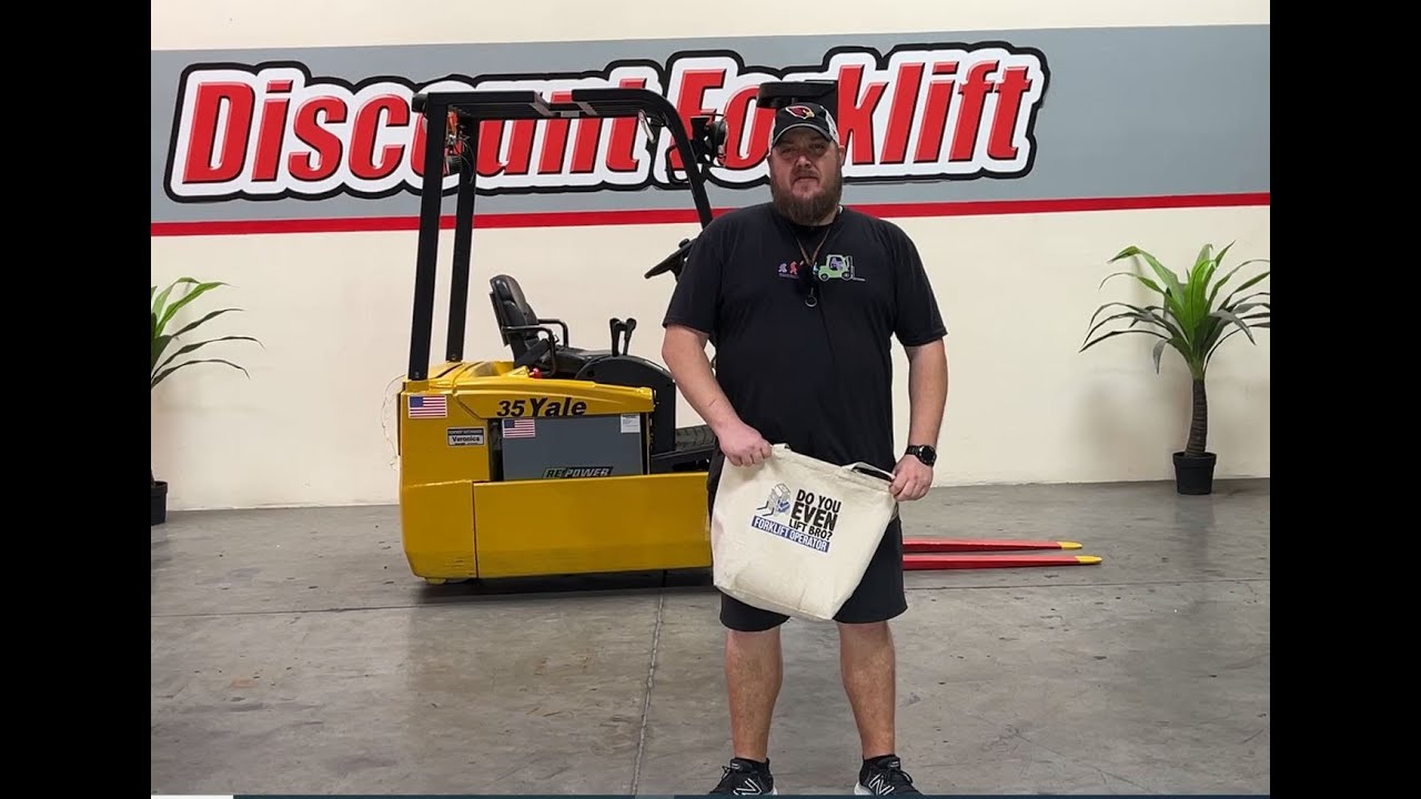 YALE ERP035TH 3,500lb Electric #140F - Forklift for sale - YouTube