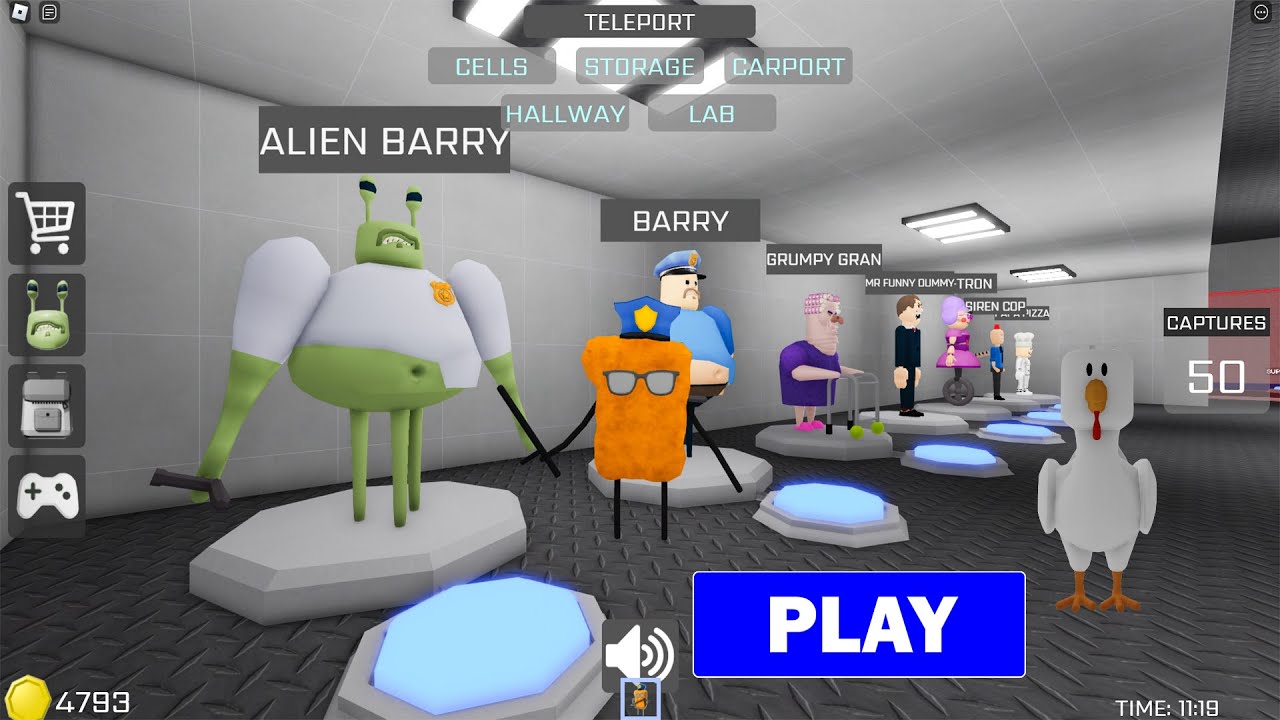 BARRY'S PRISON RUN! (OBBY) ALIEN BASE - All Morphs Unlocked New Update ...