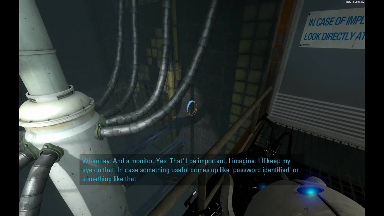 Portal 2 Walkthrough: Chapter 5, Turret Control Center & Neurotoxin ...