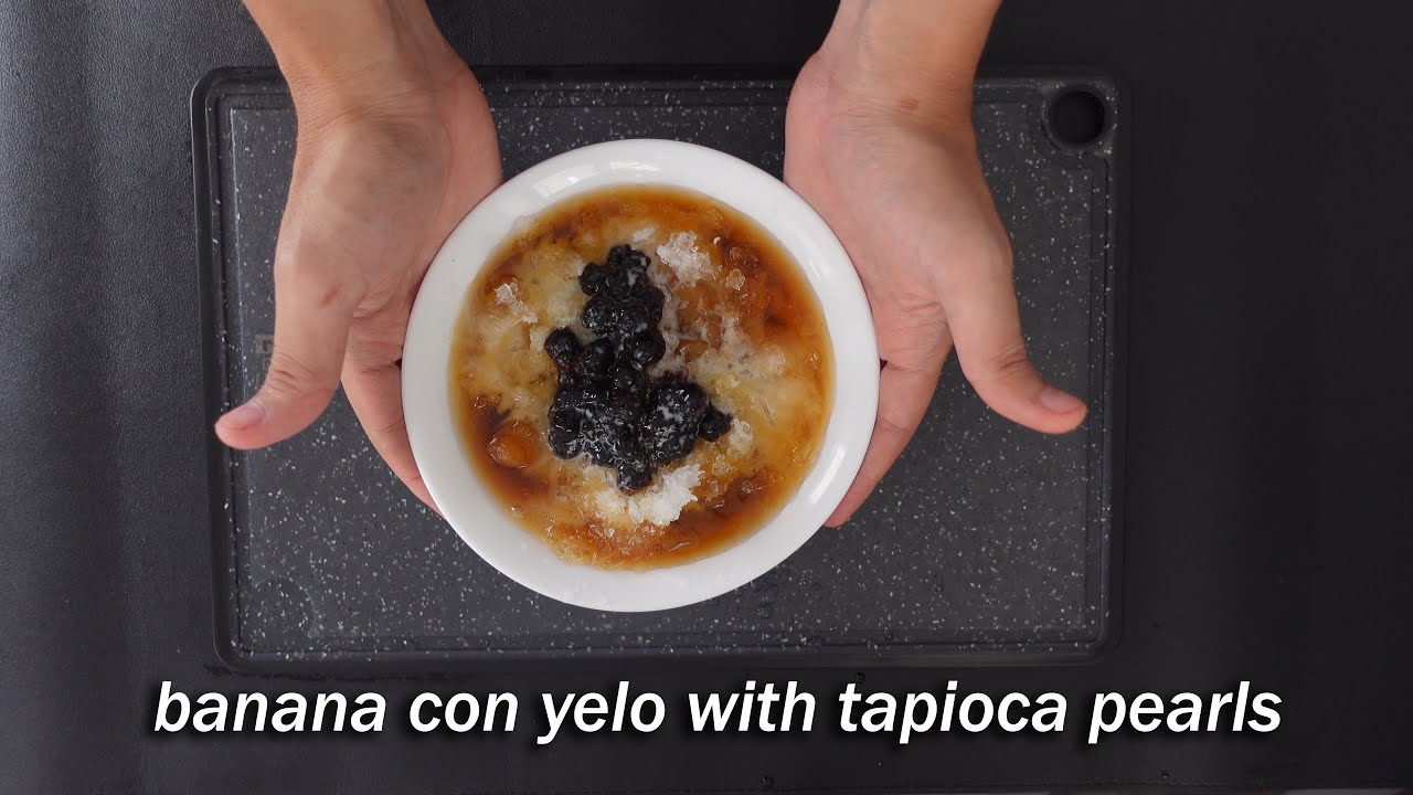Banana con Yelo with Tapioca Pearls (full video) - YouTube