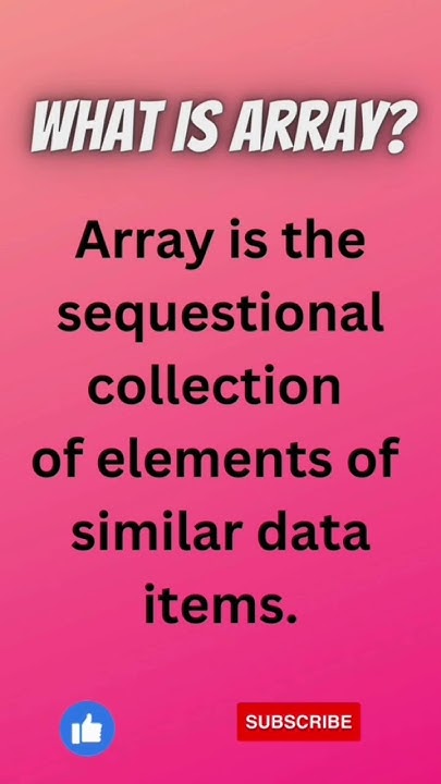 What is Array in C // C programming // C Tutorials - YouTube
