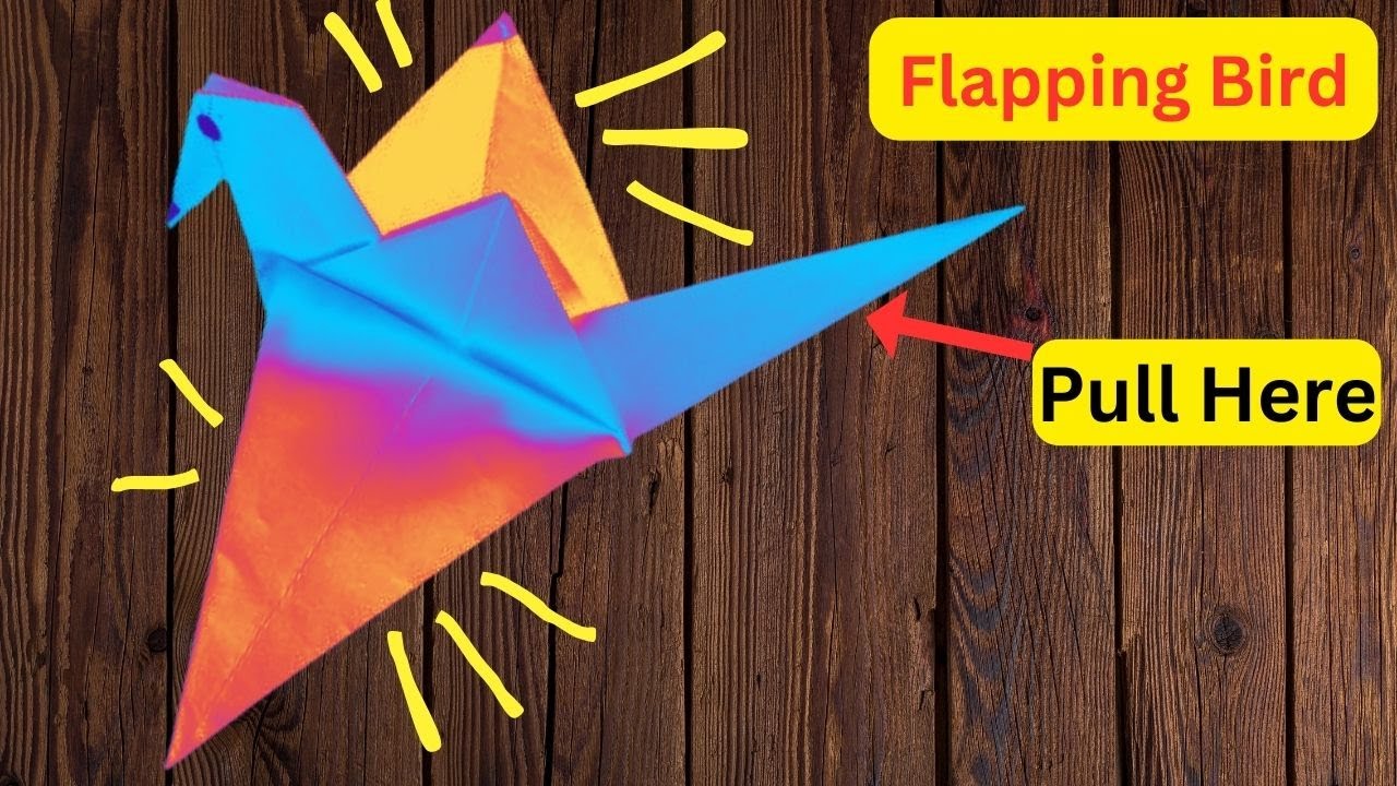 How To Make A Paper Flapping Bird - YouTube