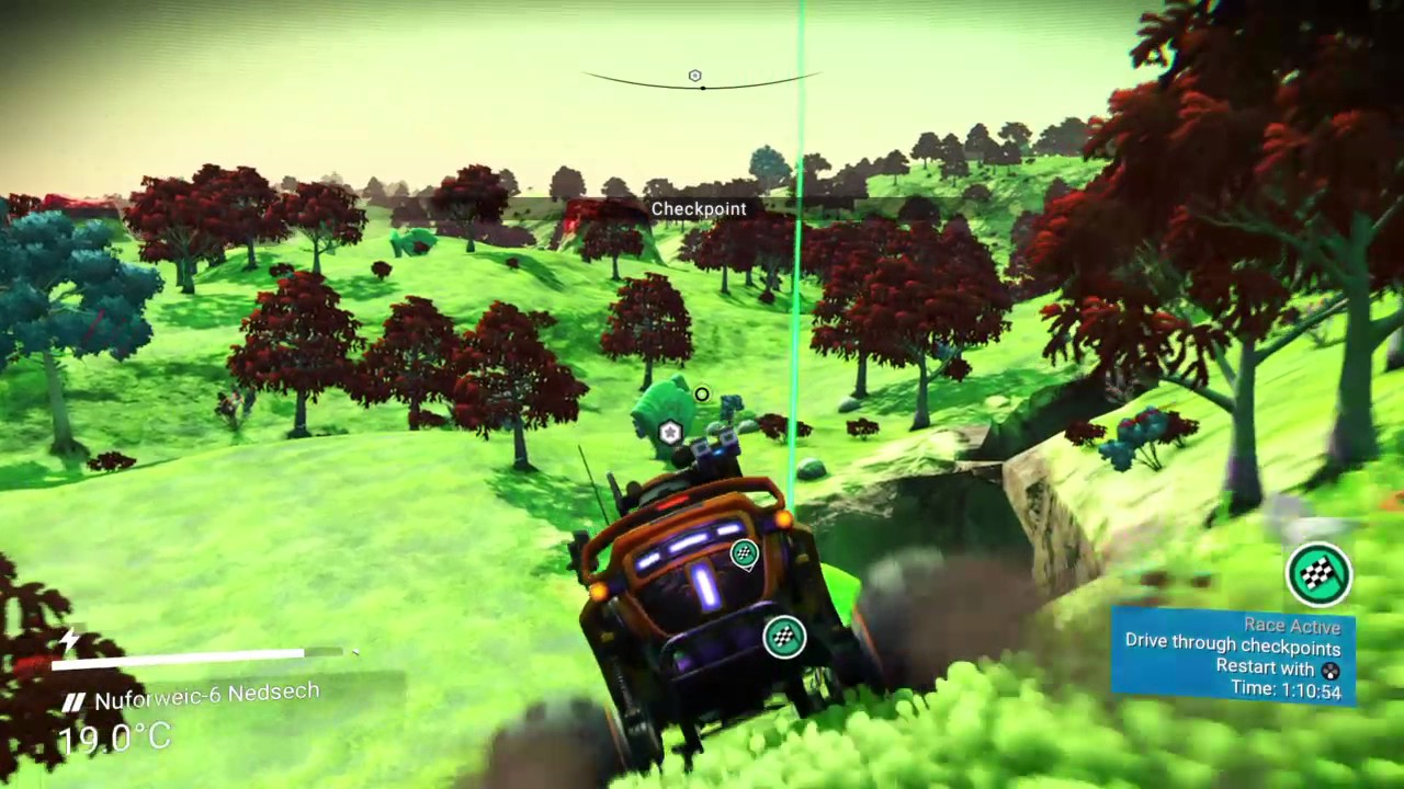 No Man's Sky Cave Race track - YouTube