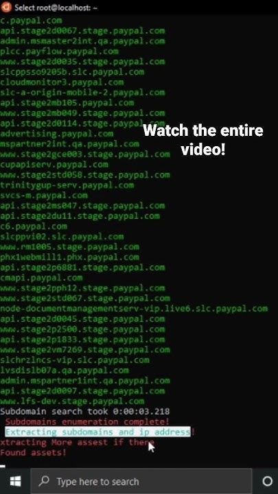 Bug bounty: Automated subdomain enumeration. #bugbountytips #ethicalhacking - YouTube