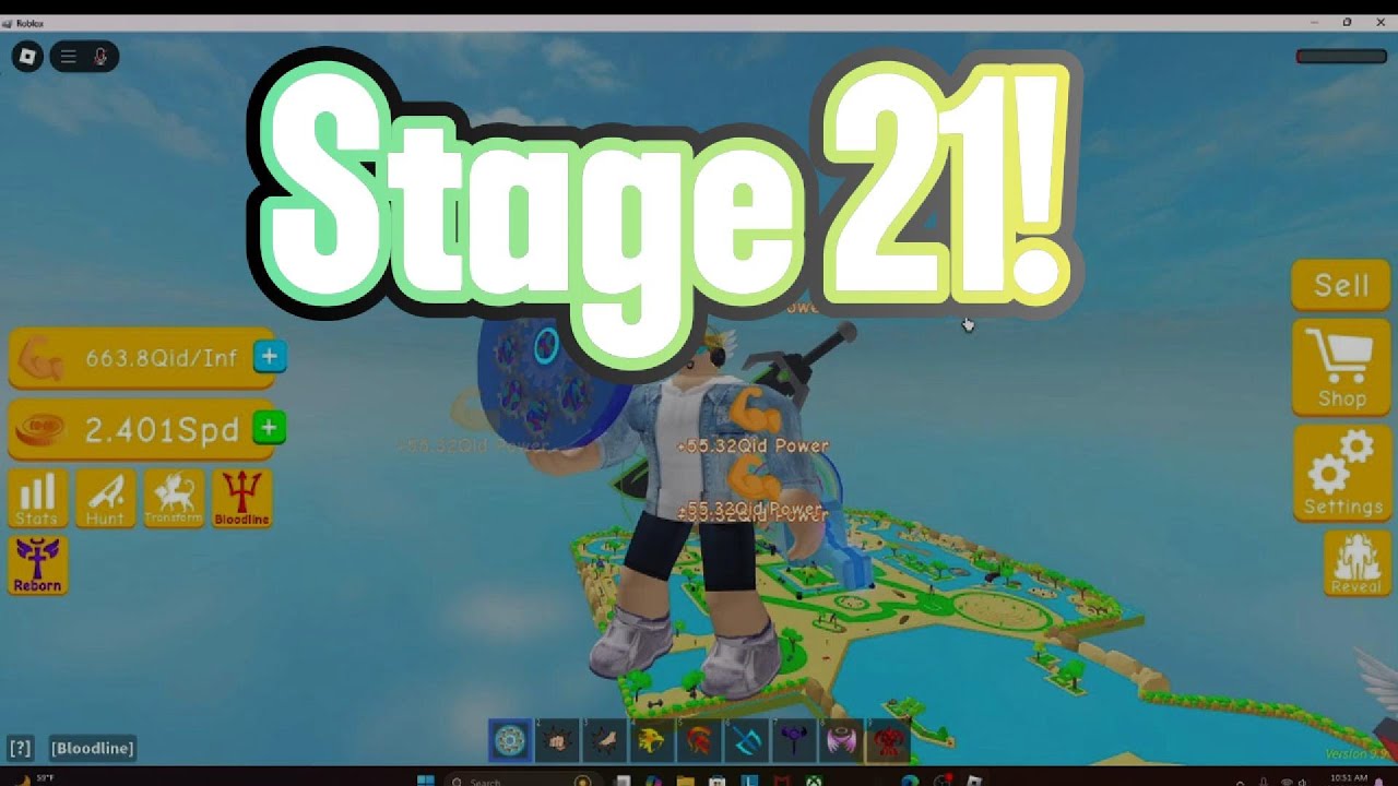 STAGE 21+ALL WEIGHTS In No Limit Lifting Simulator! - YouTube