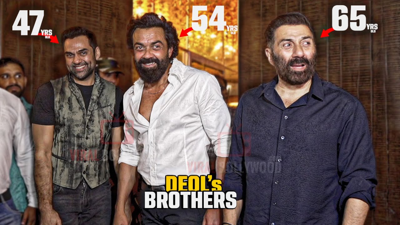 Rare Moment | Sunny Deol, Bobby Deol, Abhay Deol Together in One Frame ...