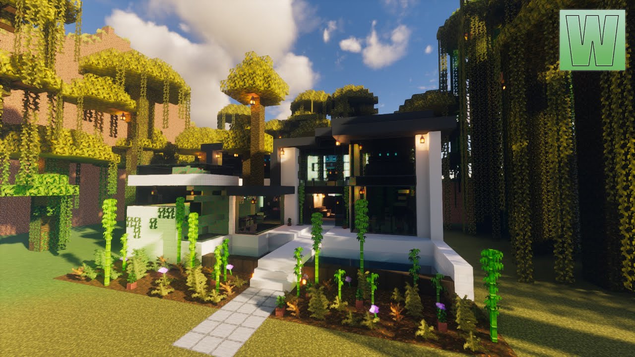 Minecraft | HOW TO BUILD A MODERN HOUSE - YouTube