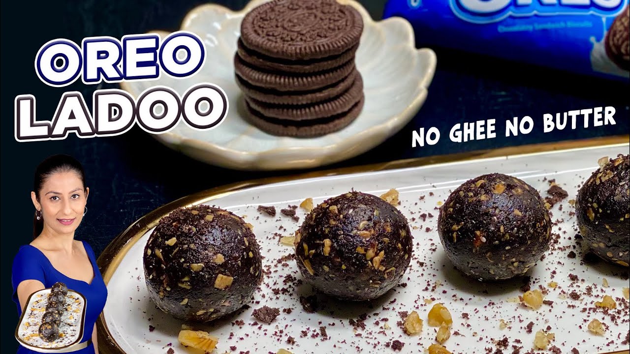 Oreo Ladoo Recipe | How To Make Oreo Ladoo | No Ghee No Butter | Oreo ...
