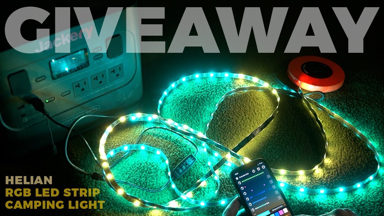 I’m giving away Helian RGB LED strip lights to 3 winners! - YouTube