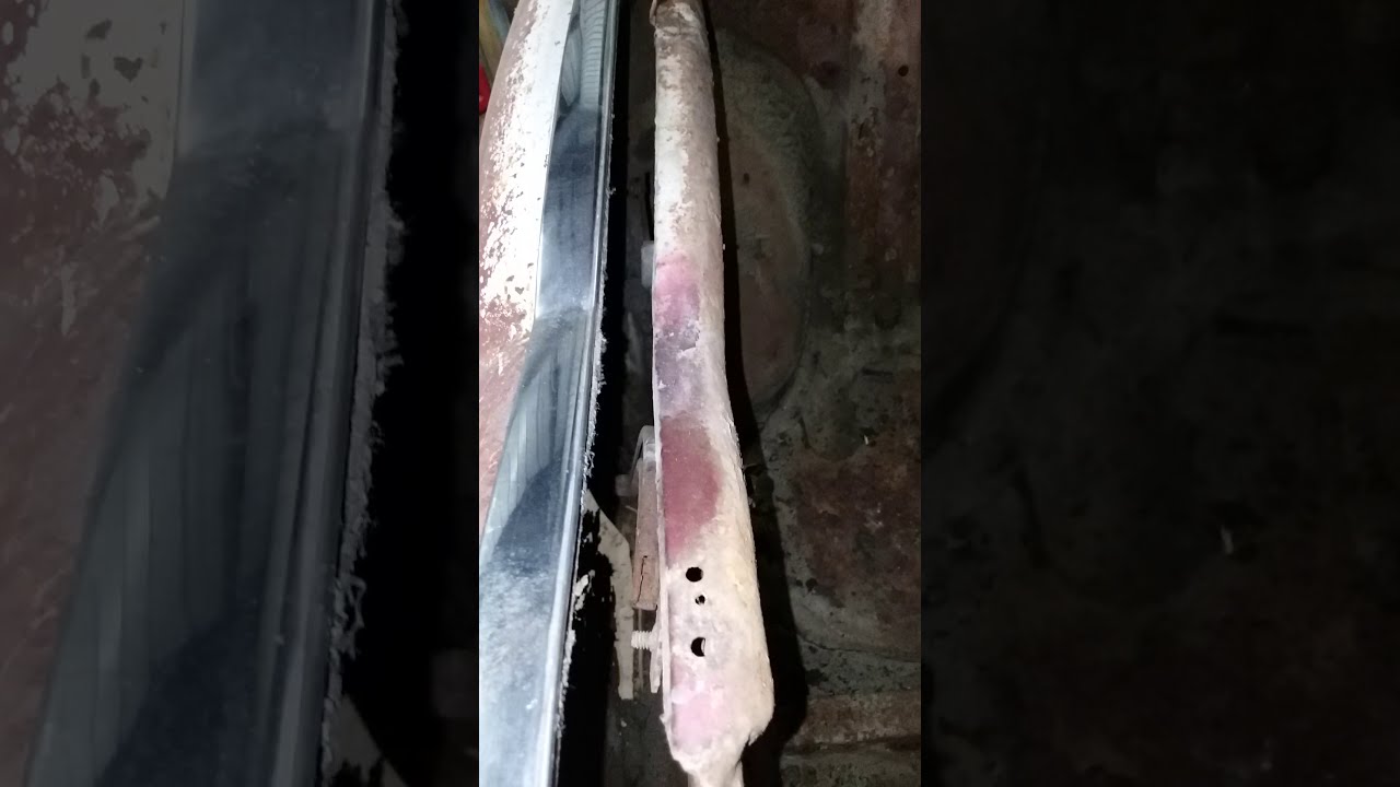 55 Chevy remove rear side windows - YouTube