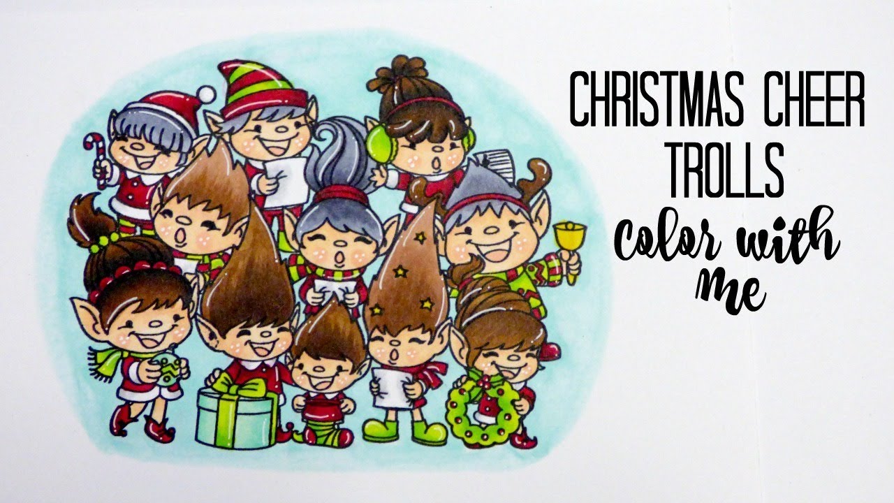 Christmas Cheer Trolls || Color with Me || October Release 2018 - YouTube
